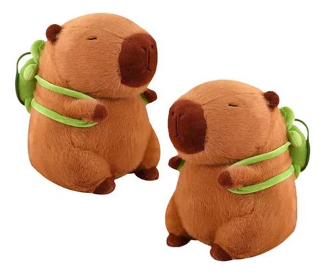 2 Bonecos De Pelúcia Decorativos Capybara Realistic Plush Y Parcelamento Sem Juros