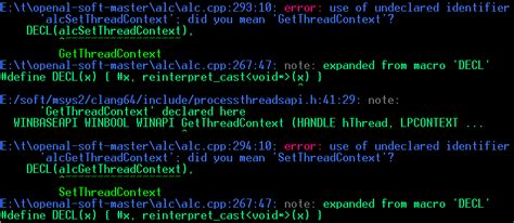 Compilation Errors Using Clang13 64 Bit On Windows Issue 669