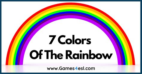 The Seven Colors Of The Rainbow Games4esl