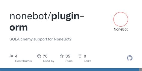 Github Nonebotplugin Orm Sqlalchemy Support For Nonebot2