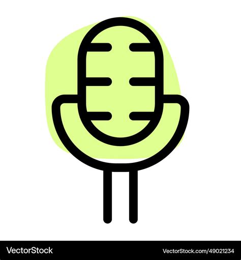 Microphone A Sound Capturing Device Used Vector Image