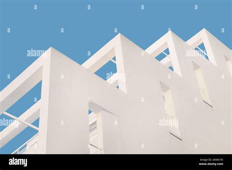Geometric Architecture Detail Modern Concrete Structure Building Abstract Concrete Architecture
