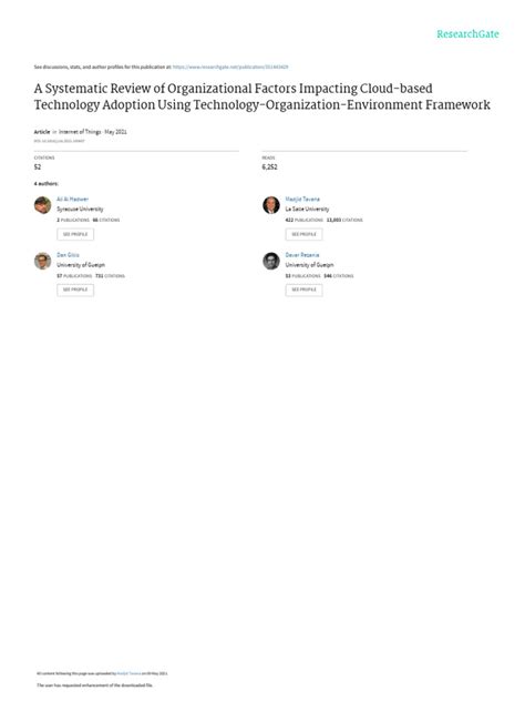 Diffusion Of Innovation Theory Pdf Cloud Computing Platform As A Service