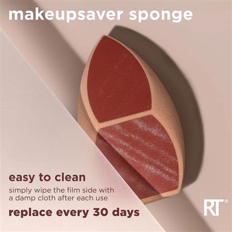 Real Techniques Makeupsaver Sponge Makeup Blending Sponge For Liquid