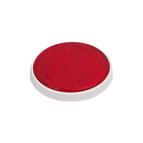 Durable Circular Red Reflector With Screw Fixing For Vehicles