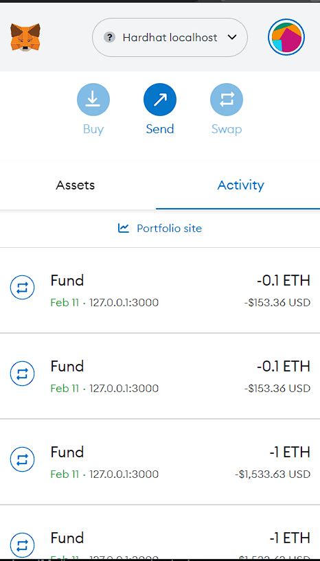 lesson 8 error in hardhat node but tx is happening in metamask