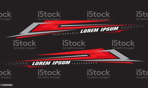 자동차 벡터를 위한 랩 디자인 스포츠 줄무늬 자동차 스티커 검은 색 튜닝 V420230614를 위한 레이싱 데칼 포장하기에 대한