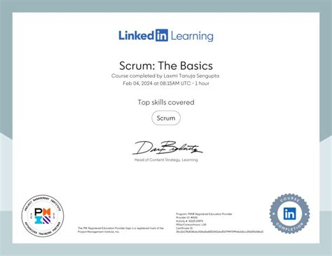 Laxmi Tanuja Sengupta On Linkedin Certificate Of Completion