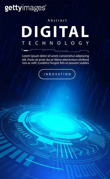 Digital Ai Big Data Technology Futuristic Blue Background Cyber Cloud Security Abstract Space