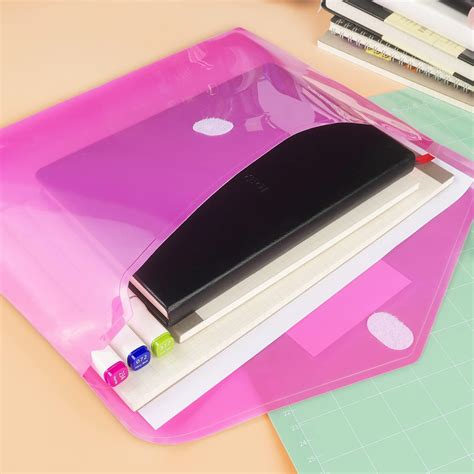 Buy Pack Plastic Envelopes Poly Envelope Folder Clear Plastic Reusable Folders With Hook