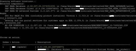 solved update hana db version sap community