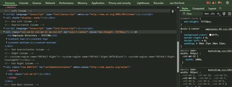 browser showing white space for table data that is hidden — datatables
