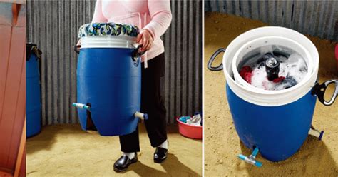 셀프 메이드 맨 수동식통돌이 세탁기