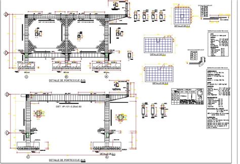 Detail Of Column And Beam Construction 2d View Cad Structural Block