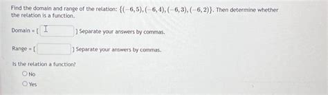 Solved Find The Domain And Range Of The Relation Chegg Com