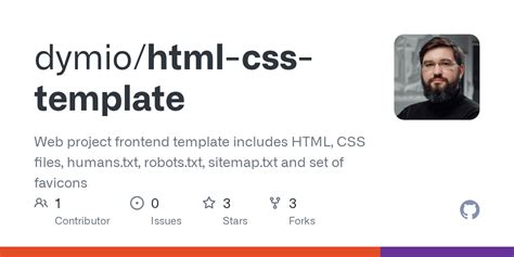 GitHub Dymio Html Css Template Web Project Frontend Template Includes HTML CSS Files Humans