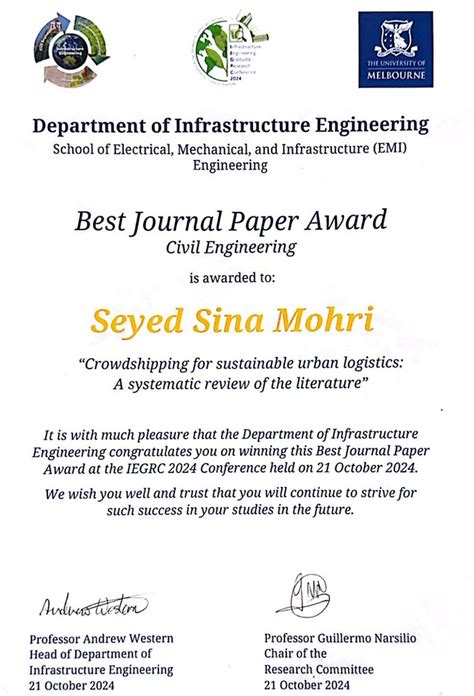 Seyed Sina Mohri On Linkedin Crowdshipping