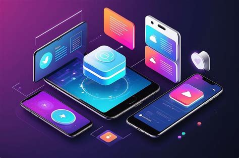 premium photo push notifications concept illustration