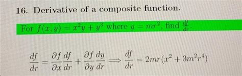 Solved Derivative Of A Composite Function For Chegg