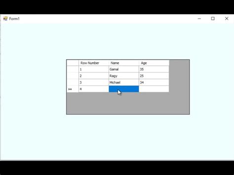 Datagridview Add Row