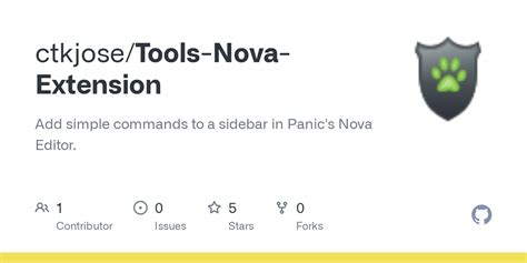github ctkjose tools nova extension add simple commands to a sidebar in panic s nova editor