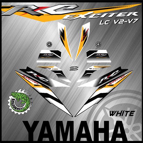 Stripe Motor Yamaha Rc Exciter Lc135 V2 V7 214 Custom Stripe Vietnam