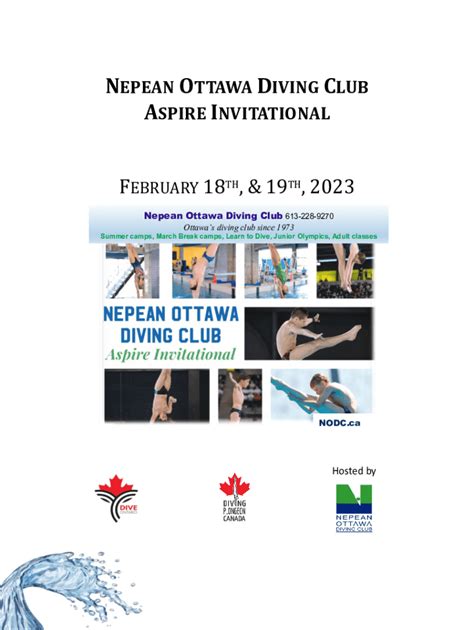 Fillable Online Ottawa National Diving Clubplongeon Ottawa Fax Email Print Pdffiller