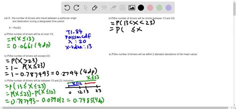Solved Suppose That The Number Of Drivers Who Travel Between A