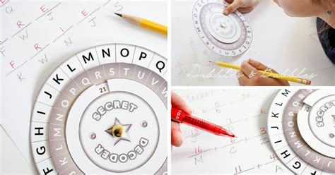Printable Secret Decoder Wheel Dabbles Babbles