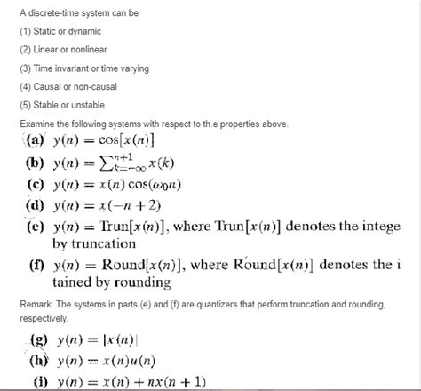 solved a discrete time system can be 1 static or dynamic