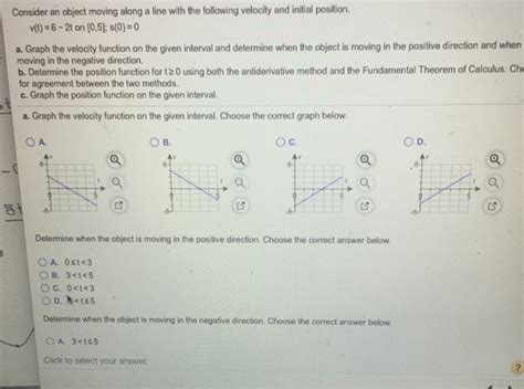 solved consider an object moving along a line with the