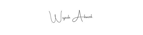 73 Wajeeh Ahmed Name Signature Style Ideas Professional Online Signature
