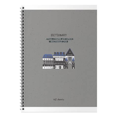 Тетрадь словарик 48л А5 для записи иностранных слов на гребне Bg «location купить в Москве