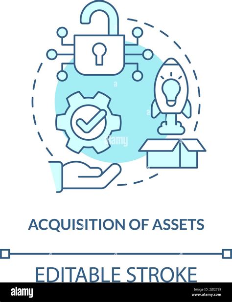 Acquisition Of Assets Turquoise Concept Icon Stock Vector Image And Art Alamy