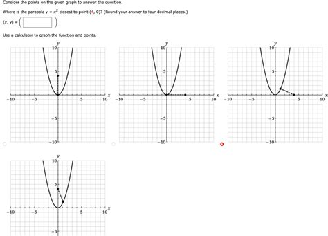 Solved Consider The Points On The Given Graph To Answer The Chegg