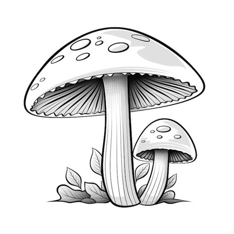Premium Ai Image Mushroom Vector