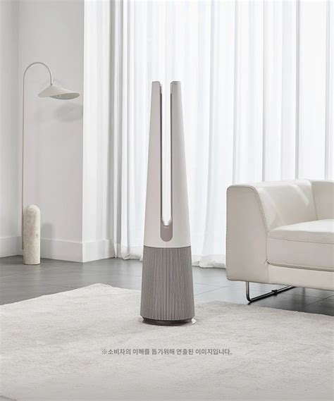 에어로타워 Lg 퓨리케어 오브제컬렉션 에어로타워 온풍 겸용 Fs061pssab Akor 메인이미지 0 花瓣网