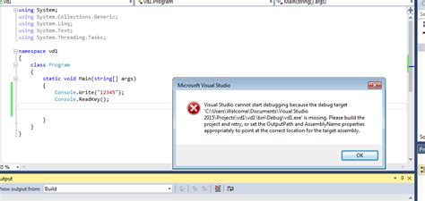 Lỗi không thể debug trên Visual Studio programming Dạy Nhau Học