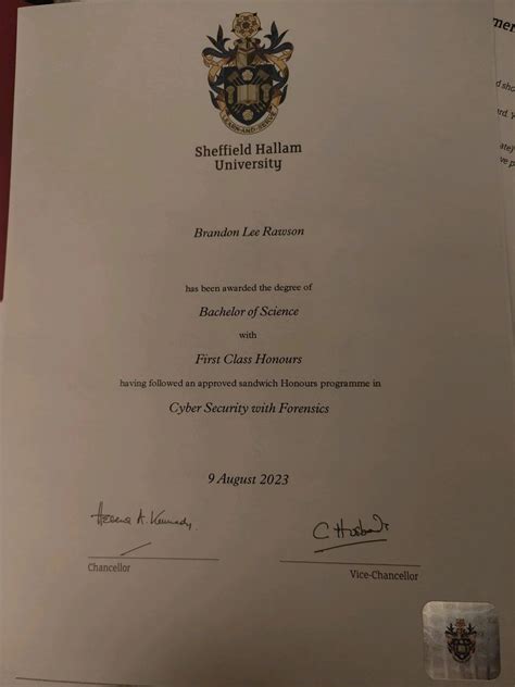 Brandon Rawson On Linkedin Degree Firstclasshonours Digitalforensics Cybersecurity University