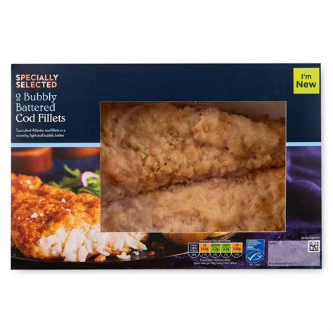 Bubbly Battered Cod 2 Pack Aldi Uk