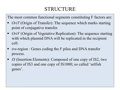 Plasmid Types Structure And Functions Pptx