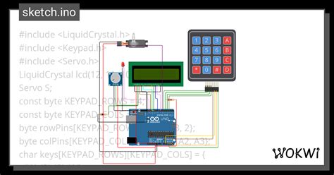 Lcd Keypad Pin Servo Wokwi Esp32 Stm32 Arduino Simulator