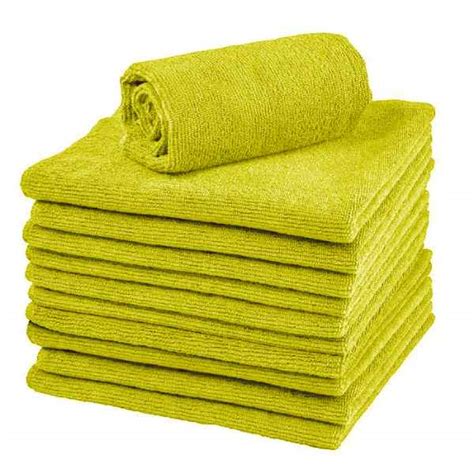 Микрофибърна кърпа 40х40cm Жълта за Прозорци Керамична Вакса