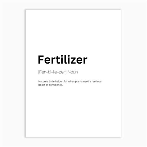 Fertilizer Definition Meaning Art Print By Kaigozen Fy