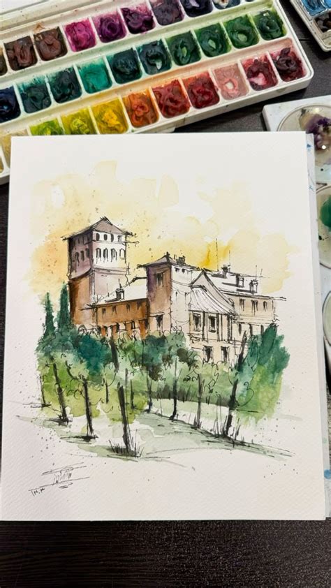 Pariya Lashgari ‎يه پل آبرنگي ساده و خوشگل بكشيم براي اين نقاشي