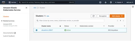 Amazon EKS Connector With EKS Anywhere On Dell PowerFlex Dell Technologies Info Hub