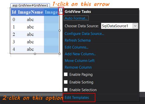 Upload Image Save In Database And Show In Gridview