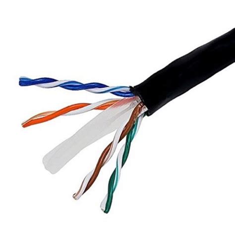 Eagle 1000 Ft Cat6 Utp Riser Rated Ethernet Cable Black Cmr Solid Copper