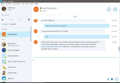 Parth H Daves Blogger Skype Chatbot Using Microsoft Bot Framework