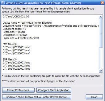 Your Virtual Printer Example Download Virtual Printer Supports The Custom Paper Sizes Of Up To